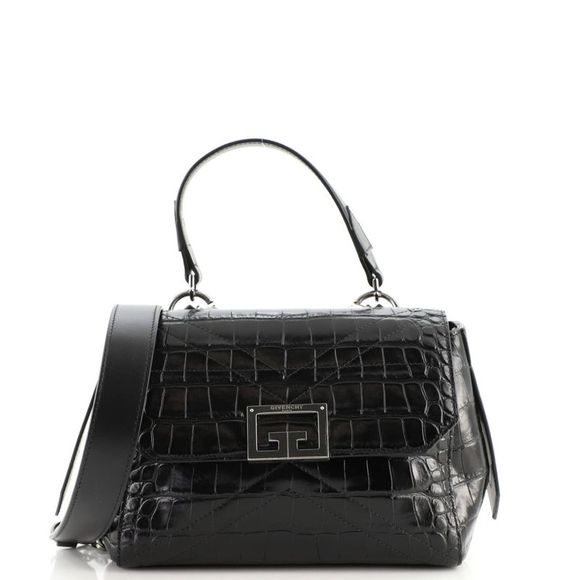 Givenchy | Bags | Givenchy Id Flap Bag Crocodile Embossed Leather Small ...